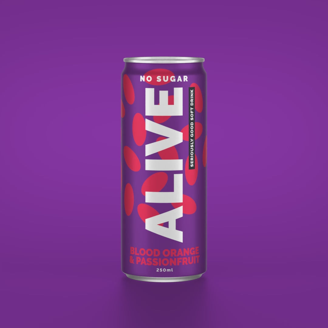 Blood Orange & Passionfruit (24 cans) – Alive Synbiotic